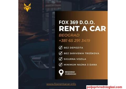 Rent a car Beograd - bez depozita