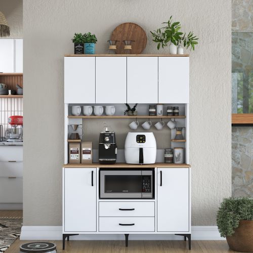 JE168 - 3257 WhiteWalnut Multi Purpose Cabinet