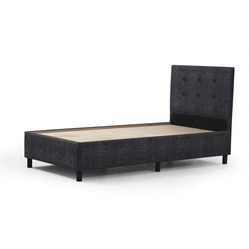 Hira 90 x 190 - Anthracite Anthracite Single Bed Base & Headboard