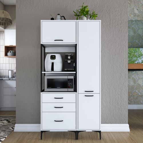 JE143 - 3113 White Multi Purpose Cabinet