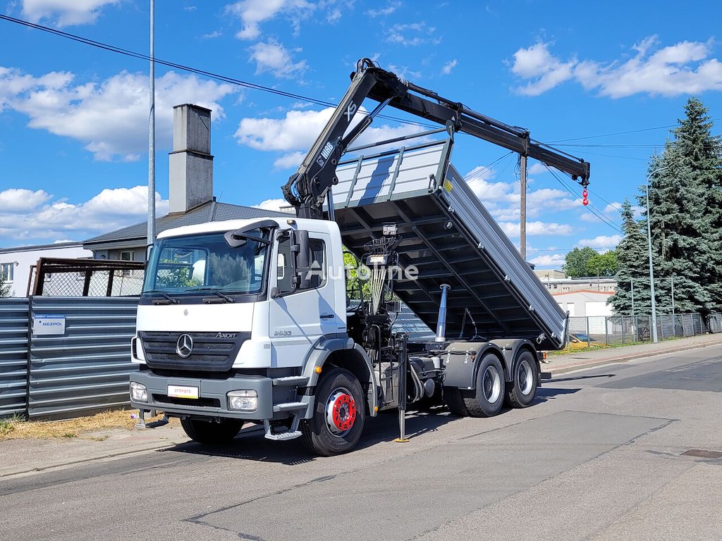 Mercedes-Benz AXOR 2633 K 6x4 330KM HDS Hiab 122 + Nowy KIPER Wywrotka 3str. F