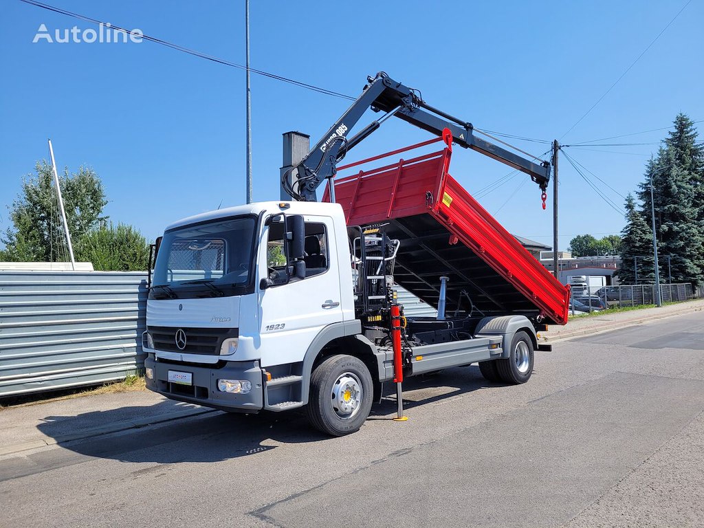 Mercedes-Benz ATEGO 1623 HDS Hiab 085 + NOWY Kiper Wywrotka 3str. Żuraw Dźwig