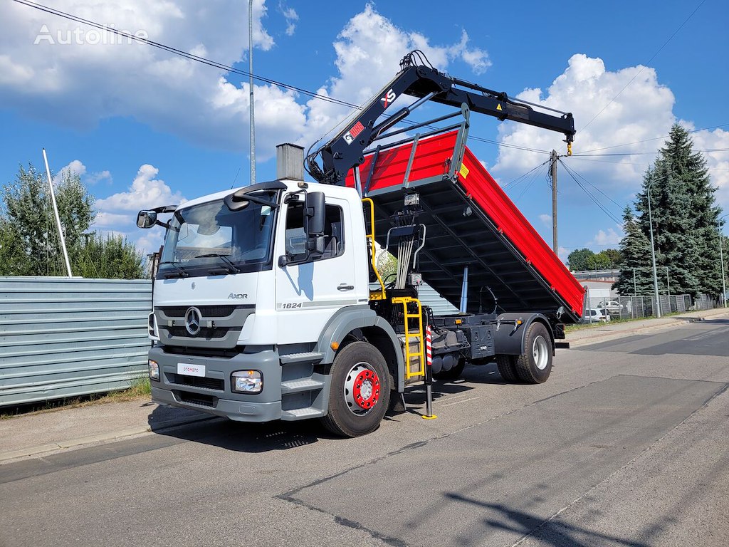 Mercedes-Benz AXOR 1824 HDS HIAB 122 + Nowy Kiper Wywrotka 3 str