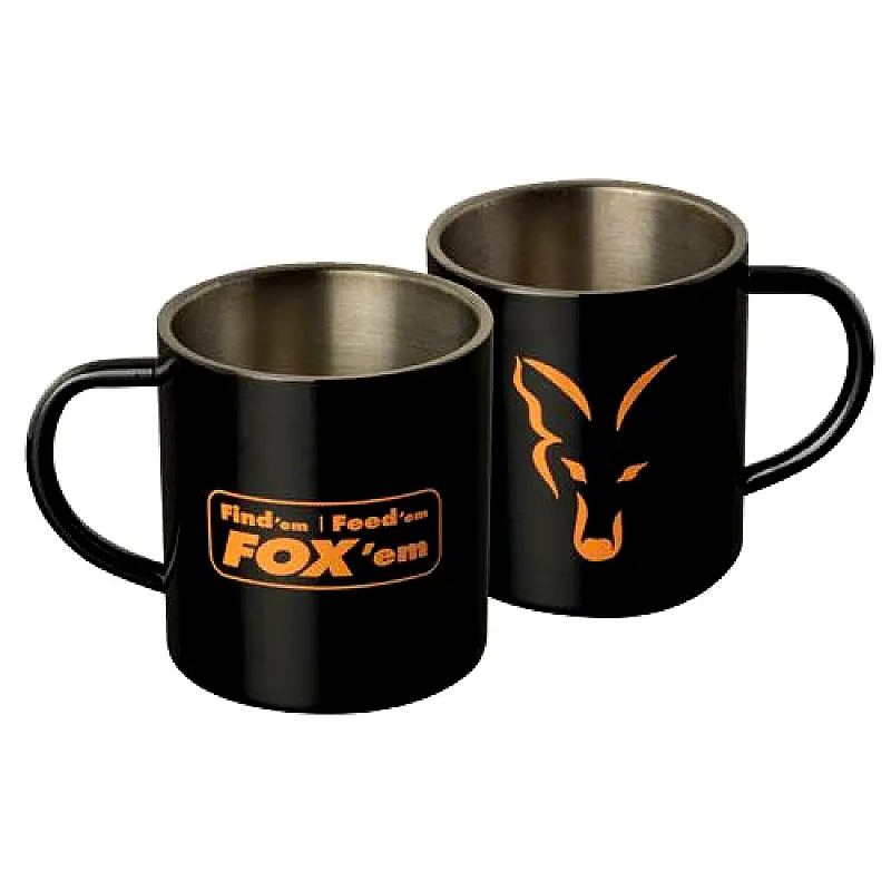 FOX Stainless Black XL 400ml Mug FFF (CLU254) 55449