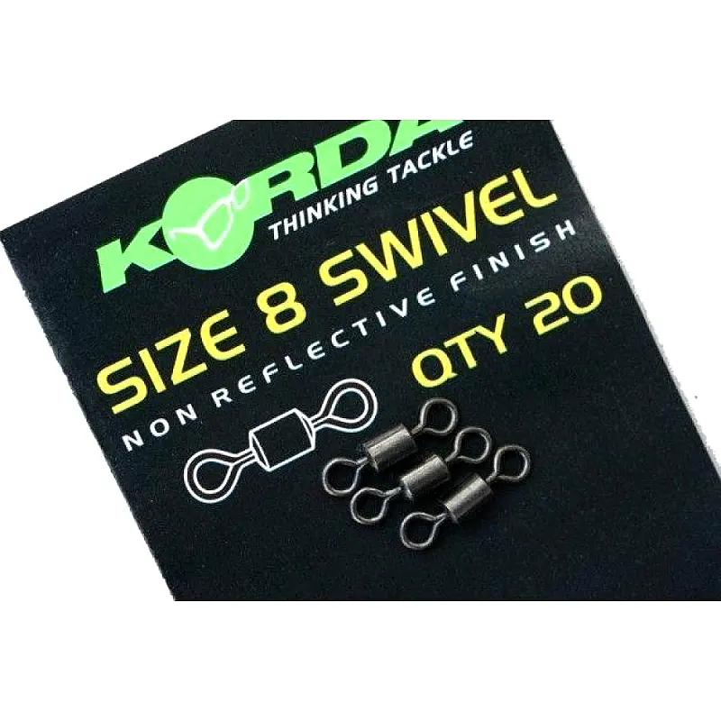 KORDA SWIVELS SIZE 8 20pcs (KS20) 38779