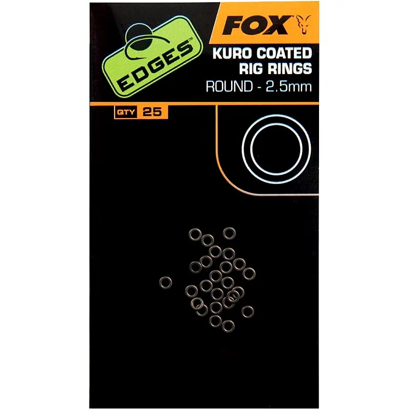 FOX EDGES KURO O RINGS 2,5mm SMALL x25pcs (CAC543)