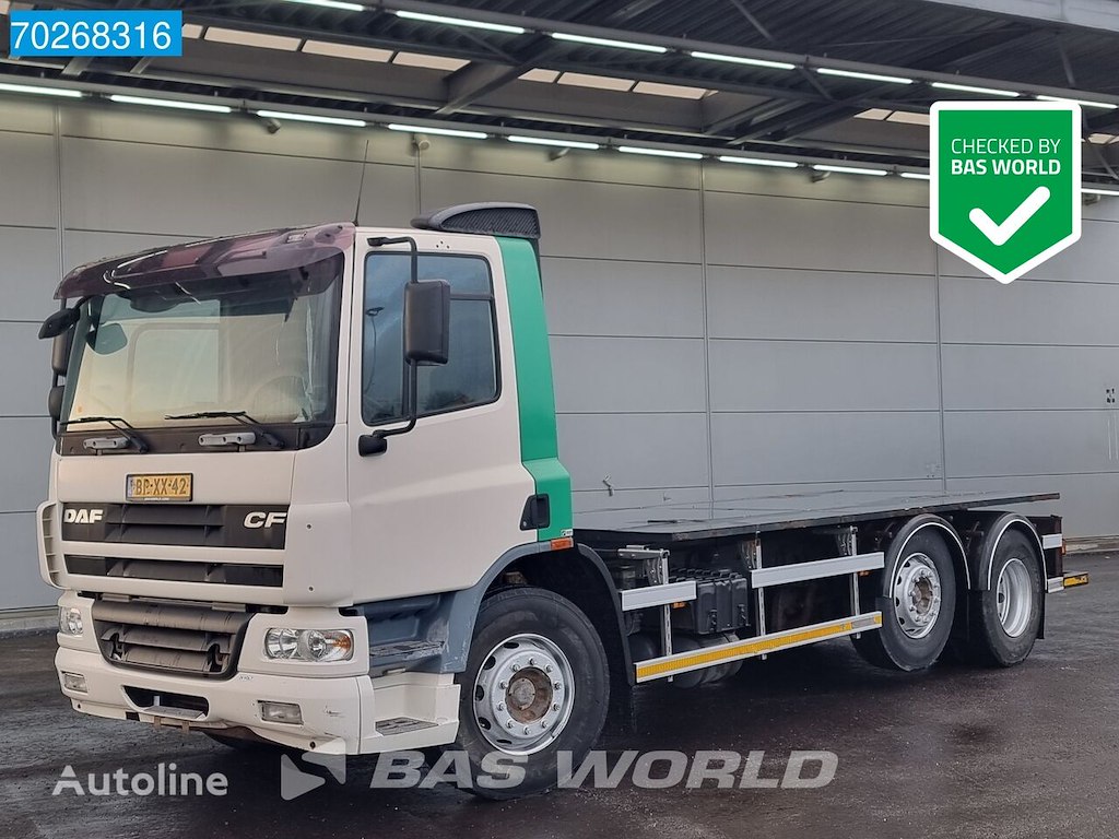 DAF CF75.250 6X2 NL-Truck open plateau PTO Lift+Lenkachse Euro 3 kamion s ravnom platformom