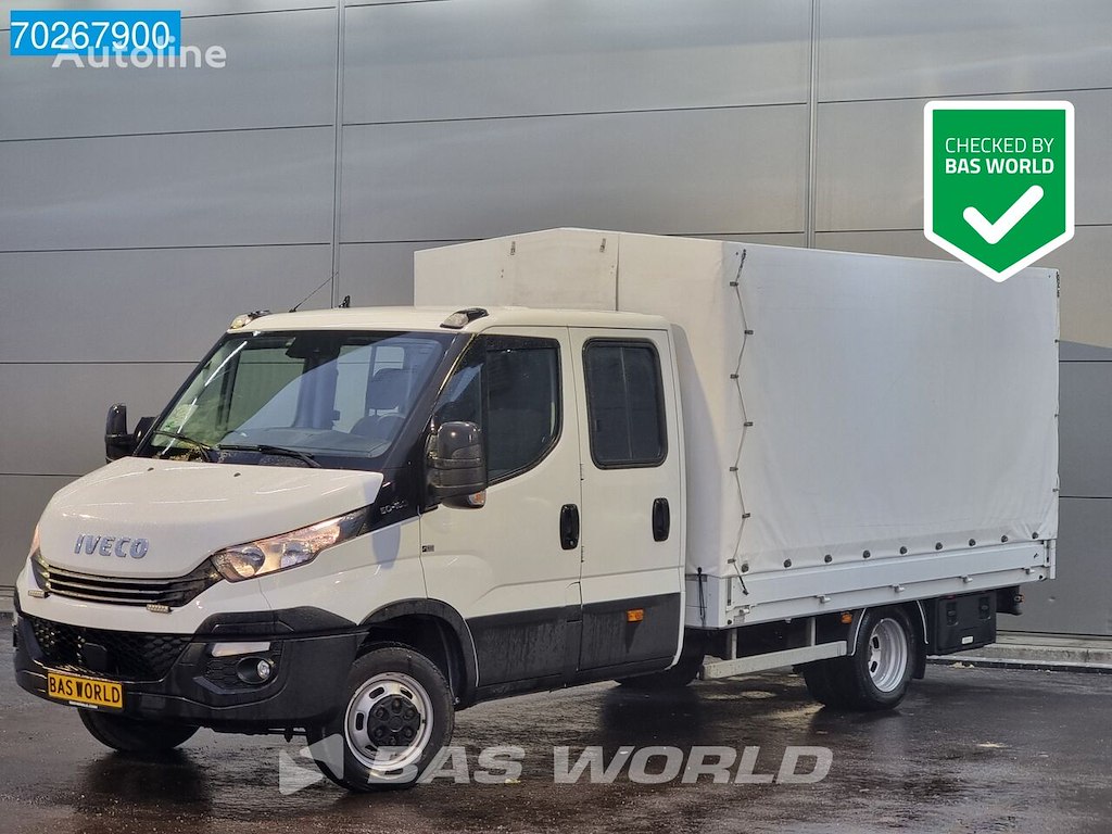 IVECO Daily 50C18 3.0L Automaat Dubbel Cabine Open laadbak Huif Navi A kamion s ravnom platformom