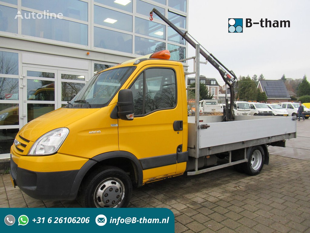 IVECO DAILY 40C10 Euro 4 + HIAB 013 T Kraan Kran Crane kamion s ravnom platformom