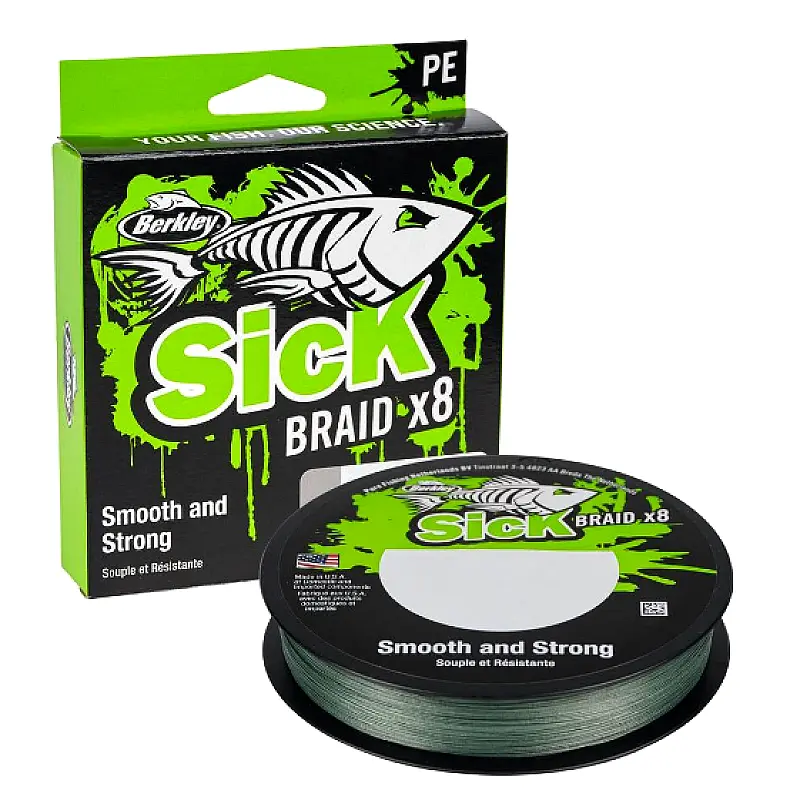 Berkley SICK BRAID 150m 0.14mm MOSS GREEN (1558597) 59154