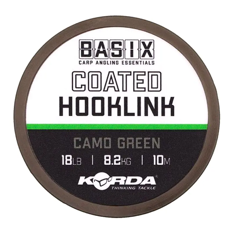 KORDA BASIX COATED HOOKLINK 25lb 10m (KBX011) 58549