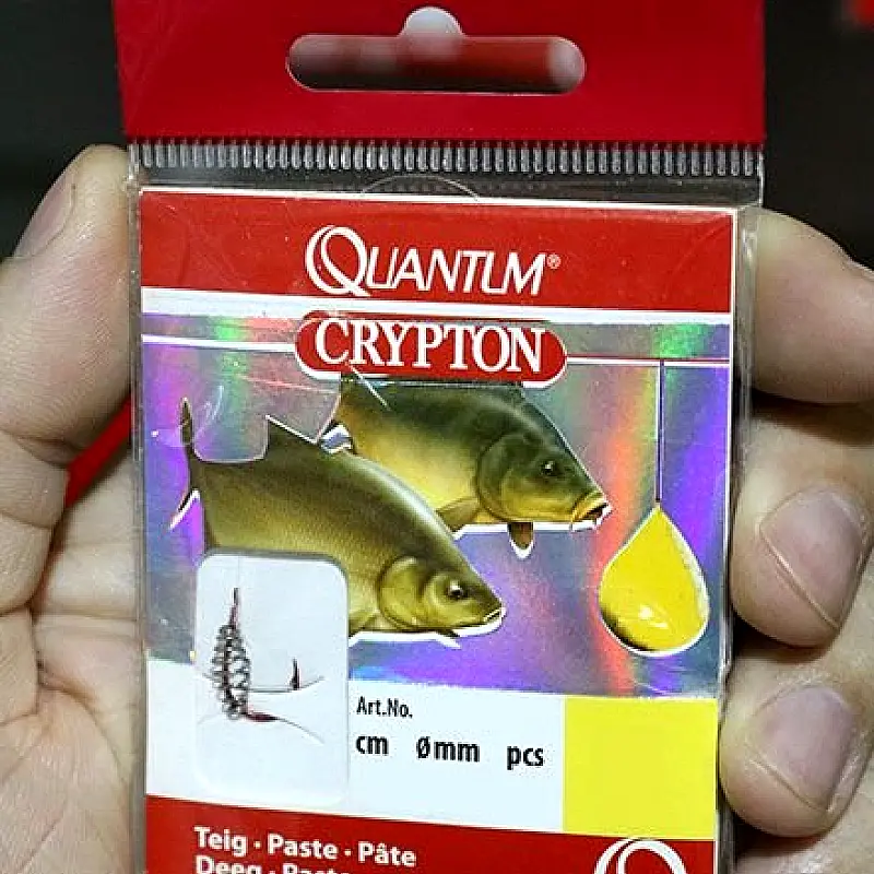 Quantum CRYPTON PASTE HOOK-TO-NYLON RED 0.22mm 40cm 5pcs 8