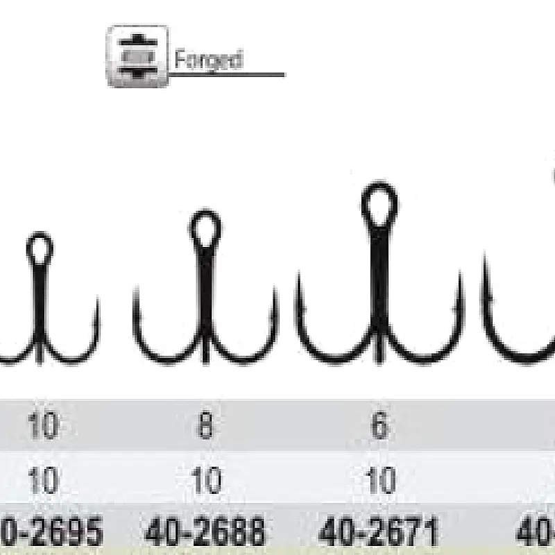 FIL FISHING FILEX TREBLE HOOK 4 (40-2664)