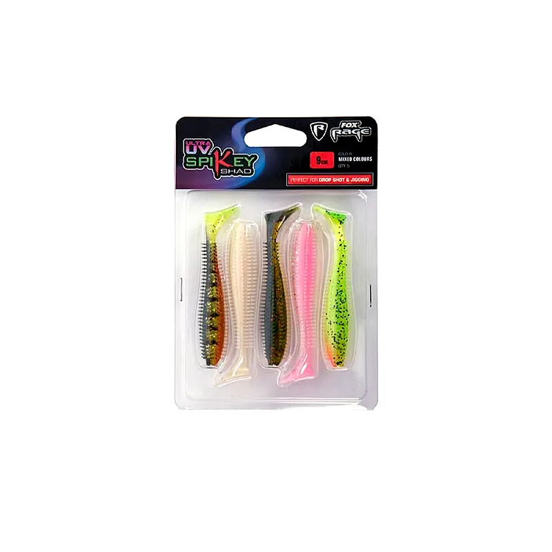 FOX Spikey UV 12cm mixed colours x 5 (NMC016) 62295