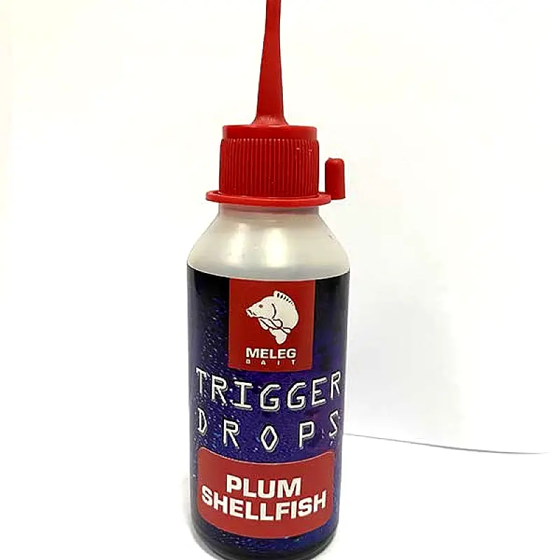 Meleg Bait TRIGGER DROPS 80ml PLUM SHELLFISH