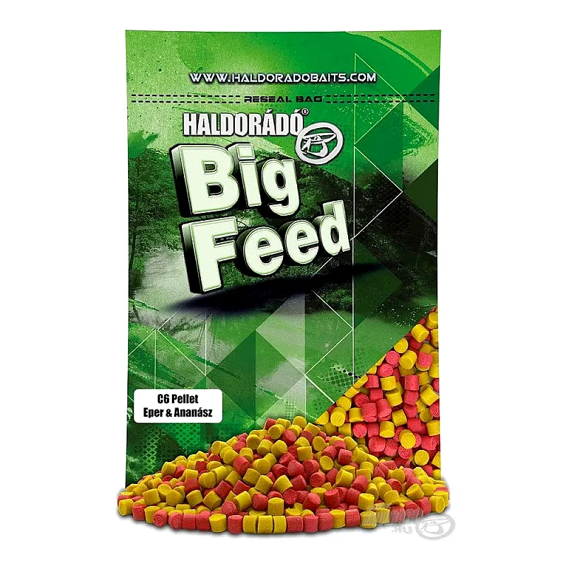 HALDORADO BIG FEED - C6 PELLET 6mm - JAGODA & ANANAS 800g (HBFC6P-ST) 58023