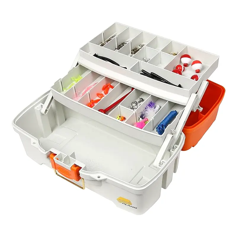 PLANO KUTIJA LETS FISH TWO-TRAY TACKLE BOX 150pc KIT ORG/OFF WHT (PMC620210) 58860