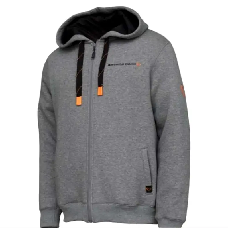 SAVAGE GEAR DUKSERICA SA KAPULJAČOM , CLASSIC ZIP, L /GREY MELANGE (7SGD 73694)