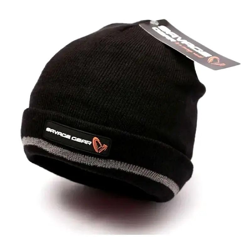 SAVAGE GEAR KAPA ZIMSKA REFLEX BEANIE /BLACK REFLEX (7SGK 73740)