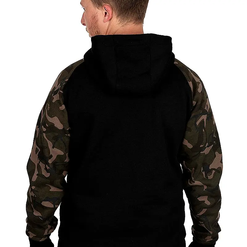 FOX DUKS Black / Camo Raglan Hoody - 2XL (CFX192) 60538