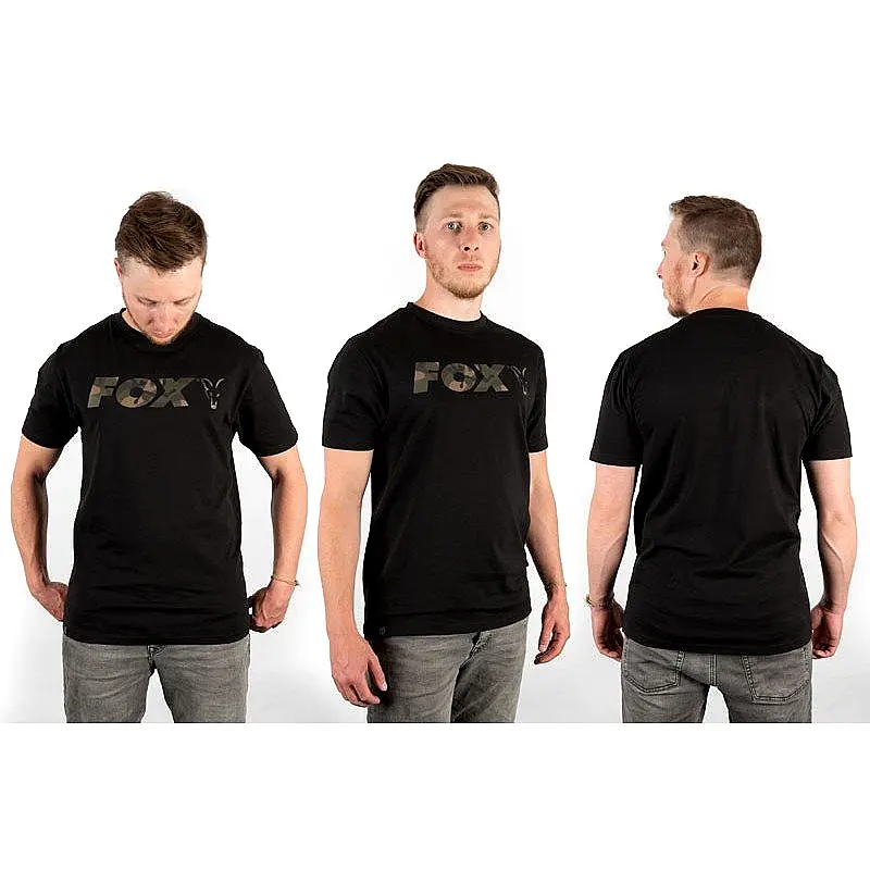 FOX MAJICA BLACK/CAMO PRINT T-L (CFX021) 58235