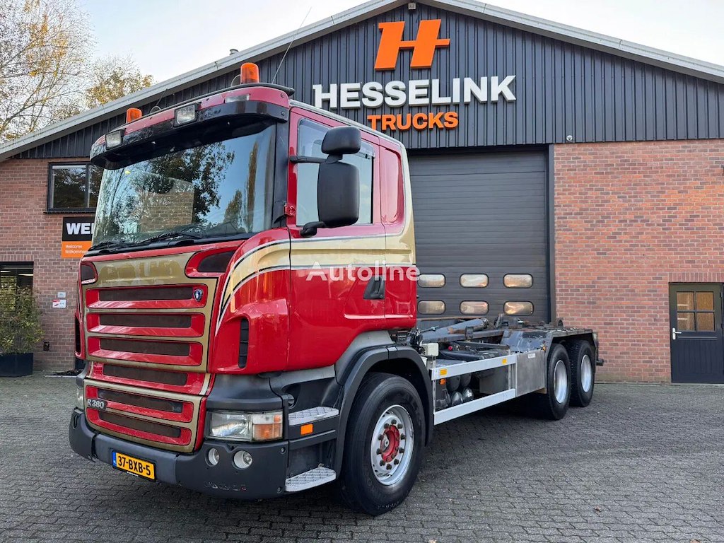 Scania R380 6X4 Haakarm/Hooklift Manual Retarder NL Truck kamion rol kiper