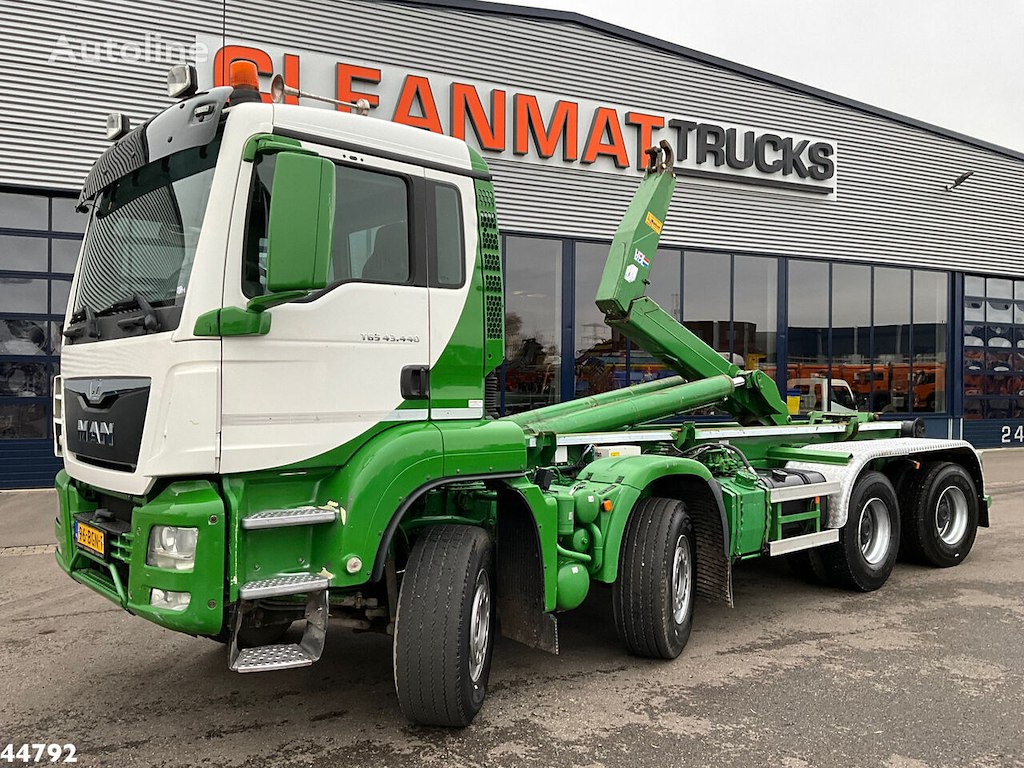 MAN TGS 43.440 8x4 Euro 6 VDL 40 Ton haakarmsysteem kamion rol kiper