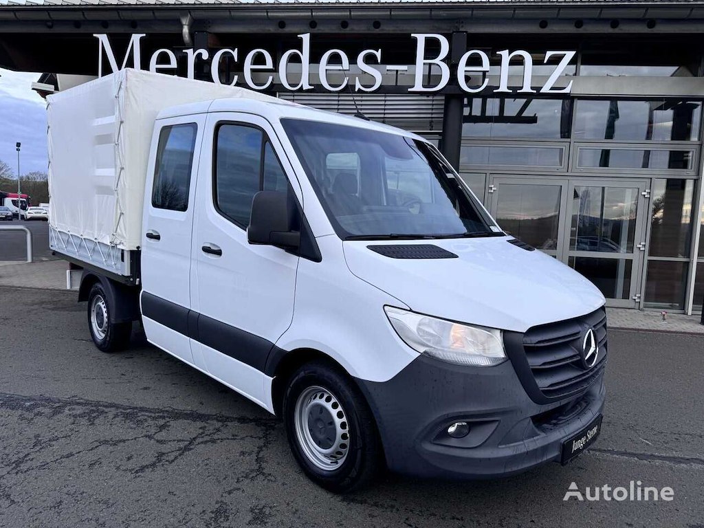 Mercedes-Benz Sprinter 215 CDI DoKa 9G Klima AHK Tempomat SHZ kamion s ceradom < 3.5t