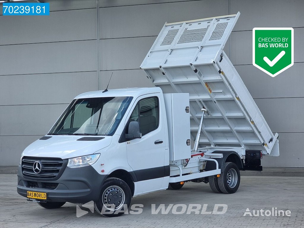 Mercedes-Benz Sprinter 514 CDI Kipper met kist 3.5T trekhaak Airco Cruise Euro kamion kiper < 3.5t