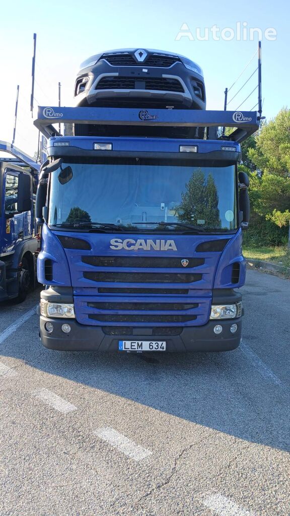 Scania P450 autotransporter + prikolica autotransportera