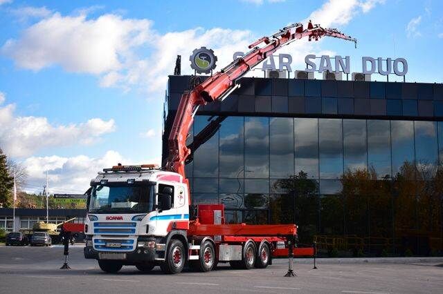 Scania R 520 8x2 FASSI F 660 EURO 5 FLY JIB Kran CRAN kamion platforma