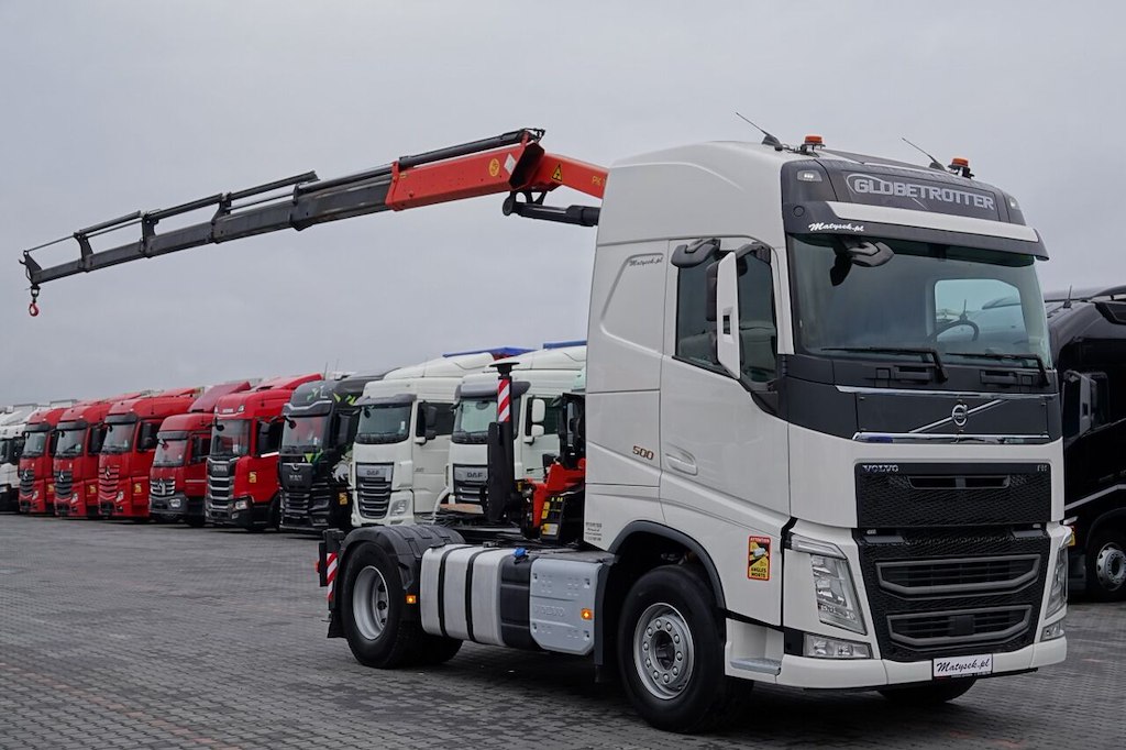 Volvo FH 500 / CIĄGNIK + HDS PALFINGER 18002 / WYSÓW - 14,5 M / UDŹWIG tegljač