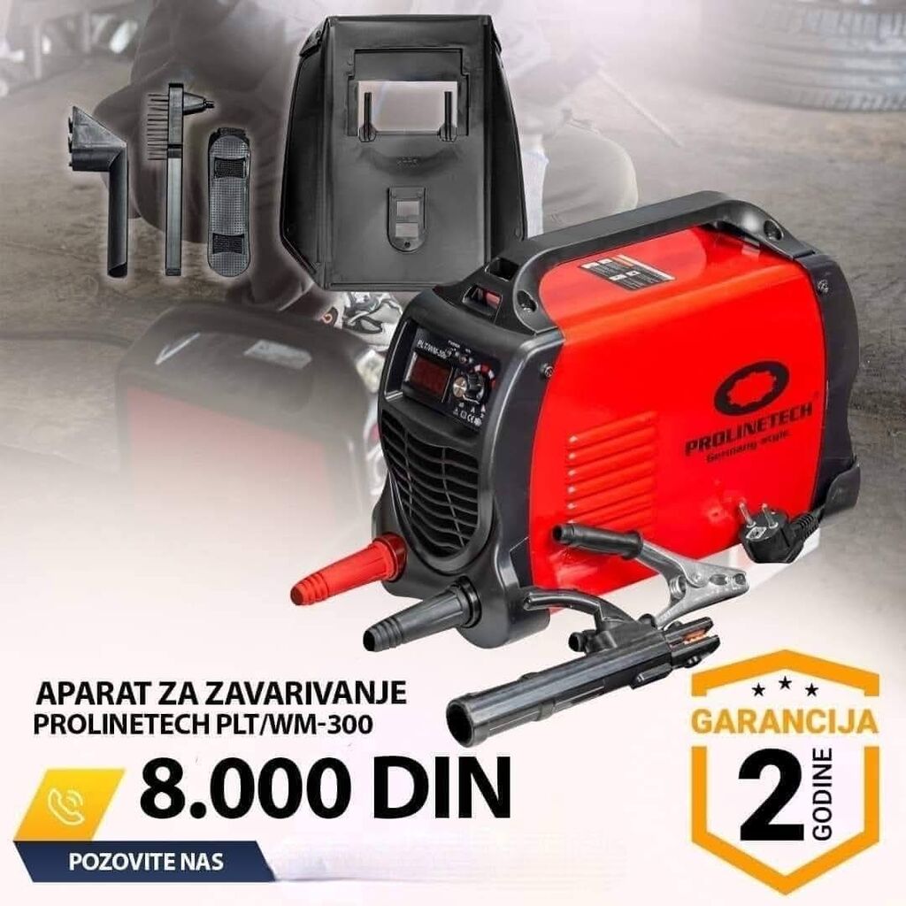      Aparat za zavarivanje PRO LINE 300A          Cena : 8.000,00 RSD         A