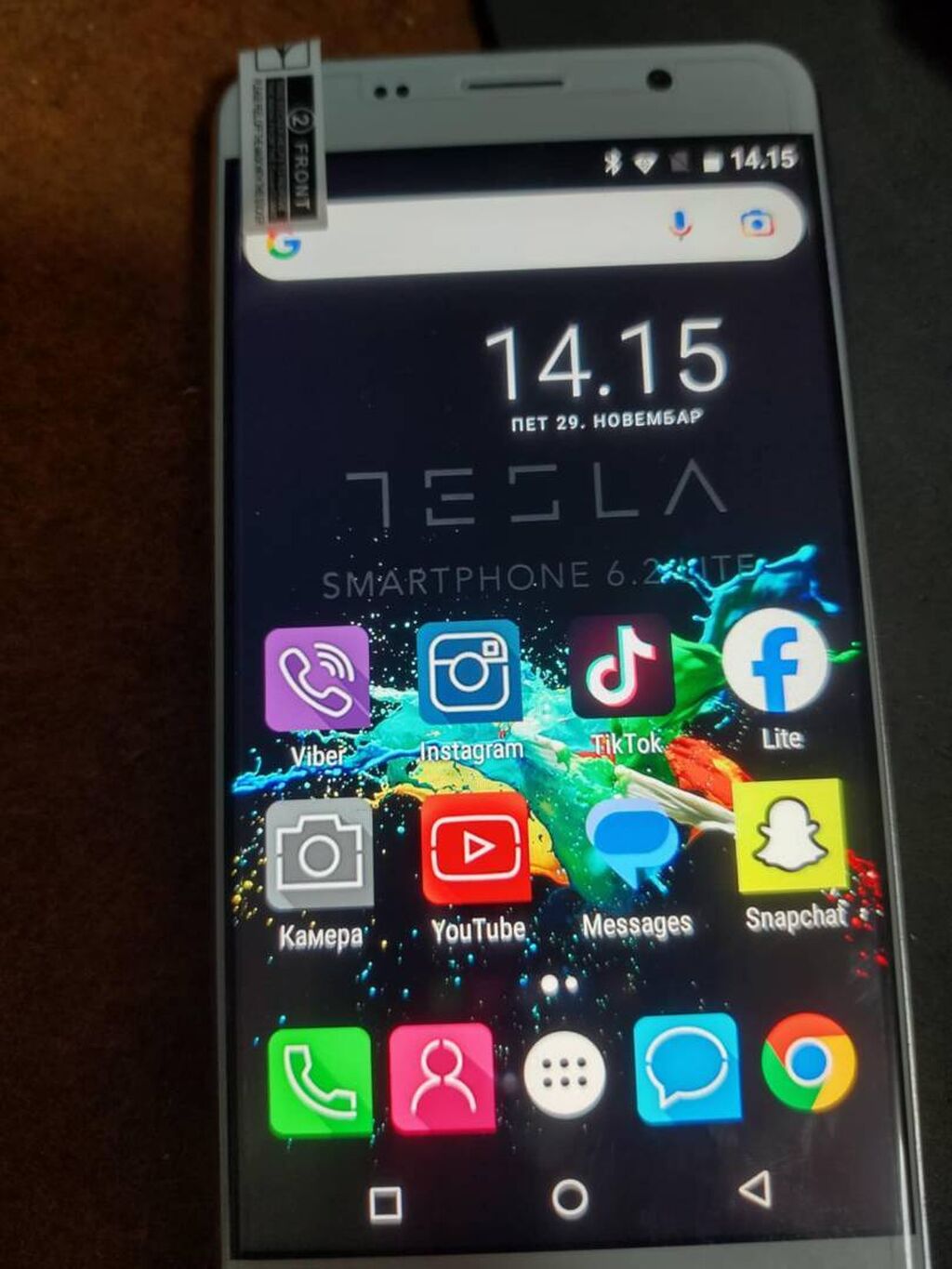 Tesla 6.2 Lite, ja sam prvi otvorio kutiju znaci nov telefon . punjac