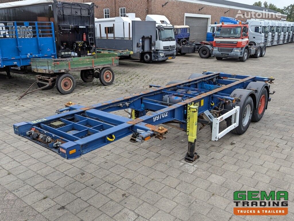 Krone SZP 18 EZ 2-Assen SAF Drumbrakes - 20FT connection - Ferry Eyes poluprikolica za prevoz kontejnera