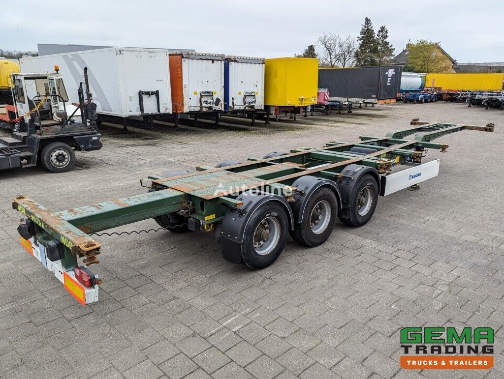 Krone SD 27 3-Assen BPW Kont Schuiver - DrumBrakes - 5280kg (O1778) poluprikolica za prevoz kontejnera