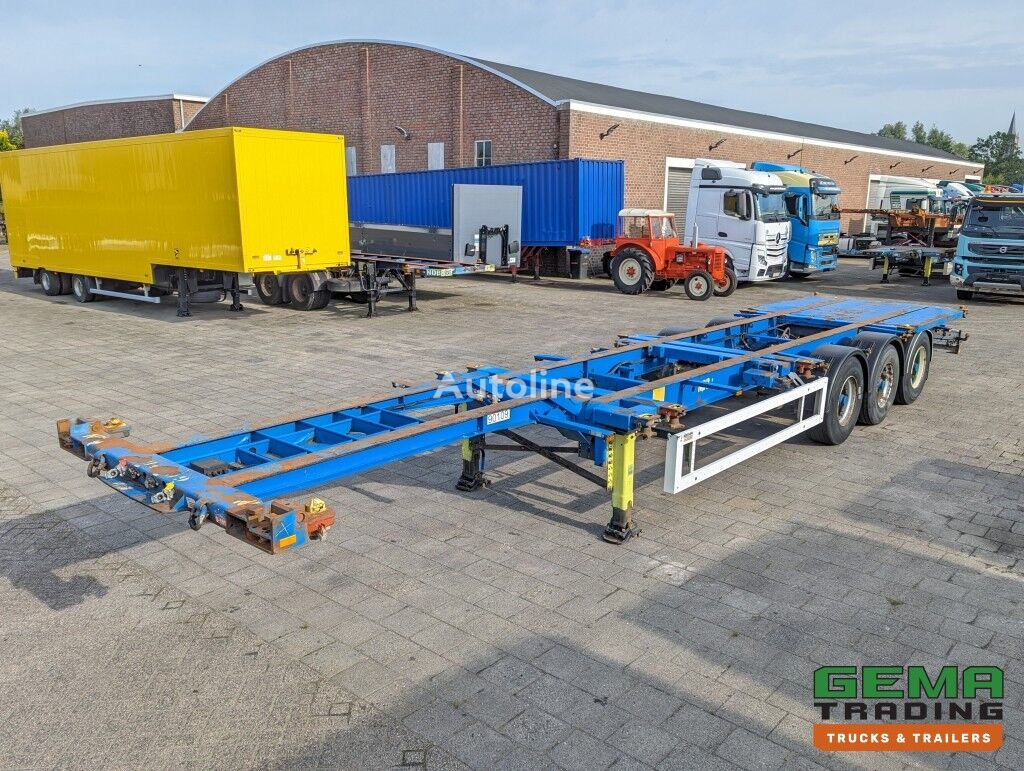 Krone SDC-27 3-Assen BPW Drumbrakes - 5340KG - All Connections (O1912) poluprikolica za prevoz kontejnera