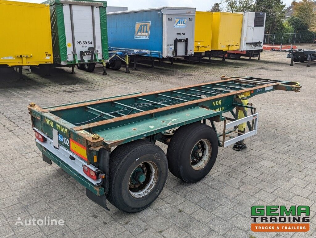 Flandria COP2B 2-Assen ROR Drumbrakes - Steel Suspension - 3140KG - 20FT poluprikolica za prevoz kontejnera