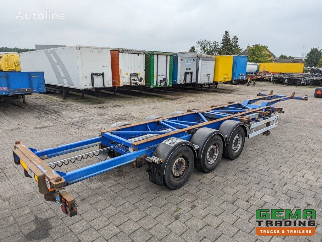 Van Hool 3B0079 3-Assen MB Lift-Axle - DiscBrakes - Backslider - All Conn poluprikolica za prevoz kontejnera