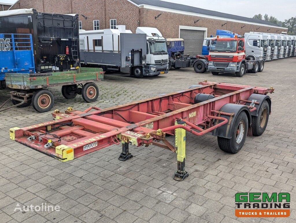 SHLADOT SD-901M 20FT 2-Assen ROR DrumBrakes - Steel Suspension poluprikolica za prevoz kontejnera