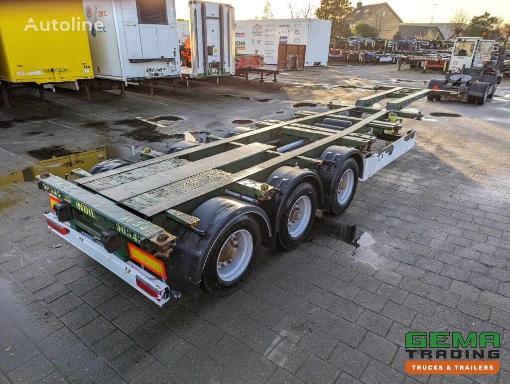 Krone SD 27 3-Assen BPW Backslider - DrumBrakes - 20 2x20FT/30/40FT - poluprikolica za prevoz kontejnera