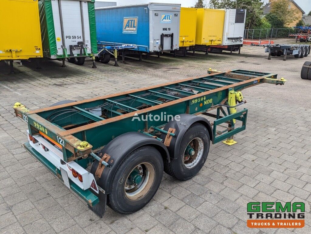 Flandria OP CC 2A 2-Assen ROR DrumBrakes - Steel Suspension - 3110KG - 20 poluprikolica za prevoz kontejnera