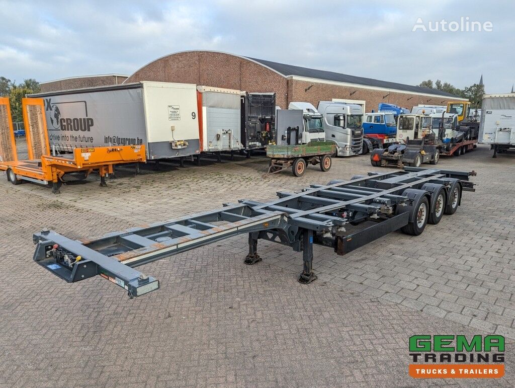 Kögel PORT 40 SIMPLEX S24-2 3-Assen SAF Schijfremmen - Lift-as - 20/30 poluprikolica za prevoz kontejnera