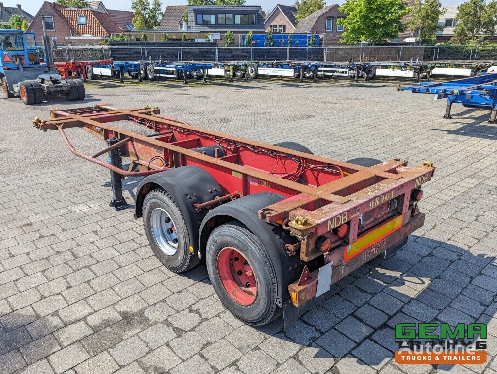 Krone SZC 20FT 2-Assen ROR - STEEL Suspension - DOUBLE tires - DrumBra poluprikolica za prevoz kontejnera