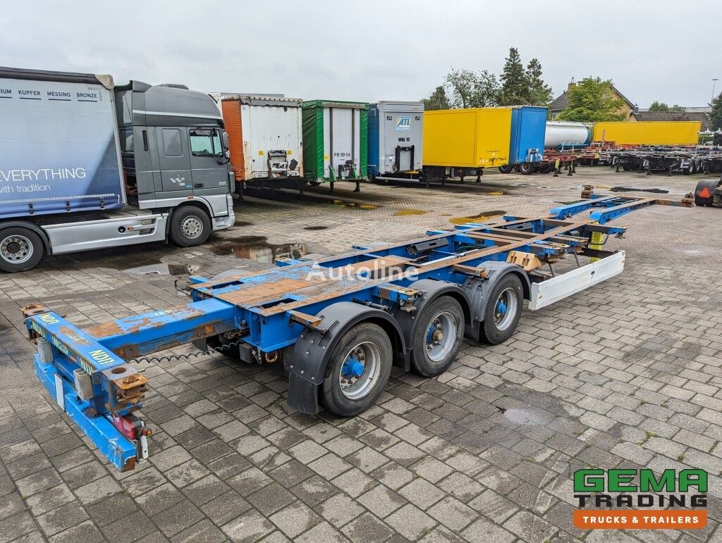 Krone SD 27 3-Assen BPW DrumBrakes - 5280kg - 1x 20FT 2x 20FT 30FT 40F poluprikolica za prevoz kontejnera