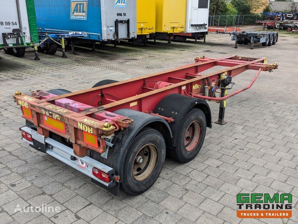 Krone SZC 20FT 2-Assen ROR - STEEL Suspension - DOUBLE tires - DrumBra poluprikolica za prevoz kontejnera