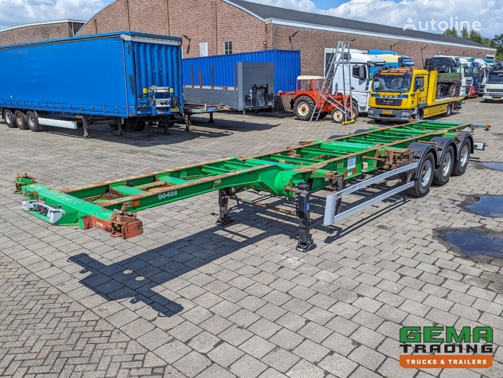 LeciTrailer 3-Assen BPW DrumBrakes - Lift-As - 4800kg (O1934) poluprikolica za prevoz kontejnera