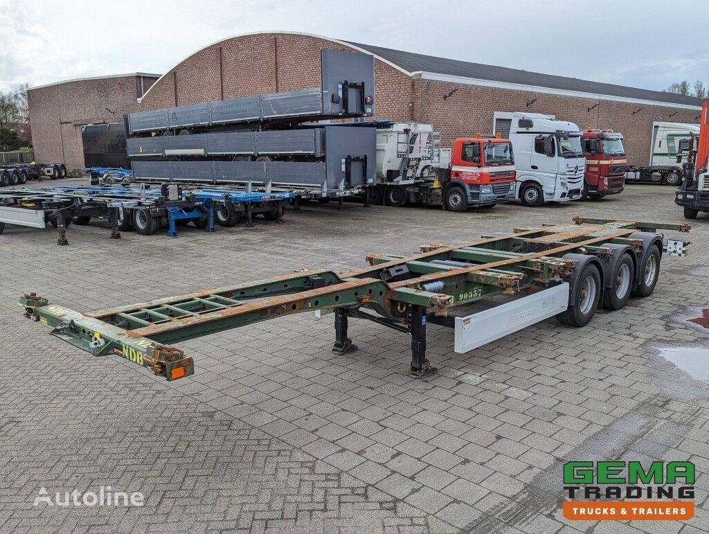 Krone SD 27 3-Assen BPW RearSlider - DrumBrakes - 5280kg - 07/2024APK poluprikolica za prevoz kontejnera