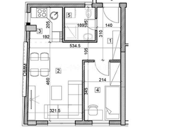 Jednoiposoban - Parking mesto - PDV - 34m2 - Salajka