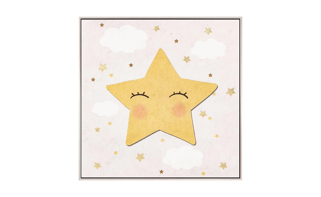 Slika sa ramom Cute Star 40x40cm